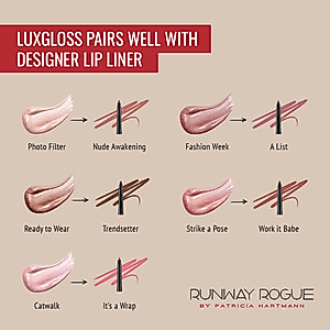 Runway Rogue LuxGloss Lip Gloss, High-Pigment Shimmer Soft Pastel-Pink Lip Gloss, ‘Catwalk’