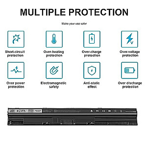 M5Y1K Laptop Battery for Dell Inspiron 14 15 17 5000 3000 Series 5559 5558 3551 3451 3558 i3558 3567 5755 5756 5458 5759 5758 5759 GXVJ3 453-BBBQ WKRJ2 VN3N0 HD4J0 991XP P63F P47F P64 [40Wh 14.8v]]