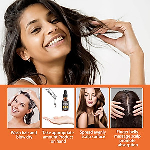 West&Month Hair Growth Serum for Black Women - Nourishing Formula for Dry, Damaged Hair Repair and Fast Natural Growth (3pcs)