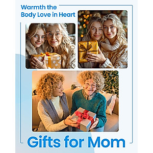 RENPHO Extra Large Heating Pad for Back Pain Relief, FSA HSA Eligible, Retirement Christmas Gifts for Mom Dad Her Him, Weighted Electric Heat Pads for Neck and Shoulders, ETL Certified, Gray Green