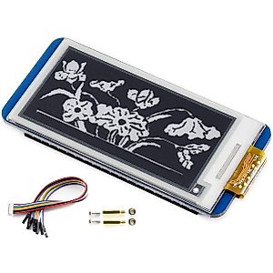 2.13inch E-Ink Display HAT V4 Version, 250x122 Resolution 3.3V/5V Black White Two-Color e-paper Screen Module for Raspberry Pi Zero/Zero W/Zero WH/2B/3B/3B+/4B, Supports Partial Refresh, SPI Interface