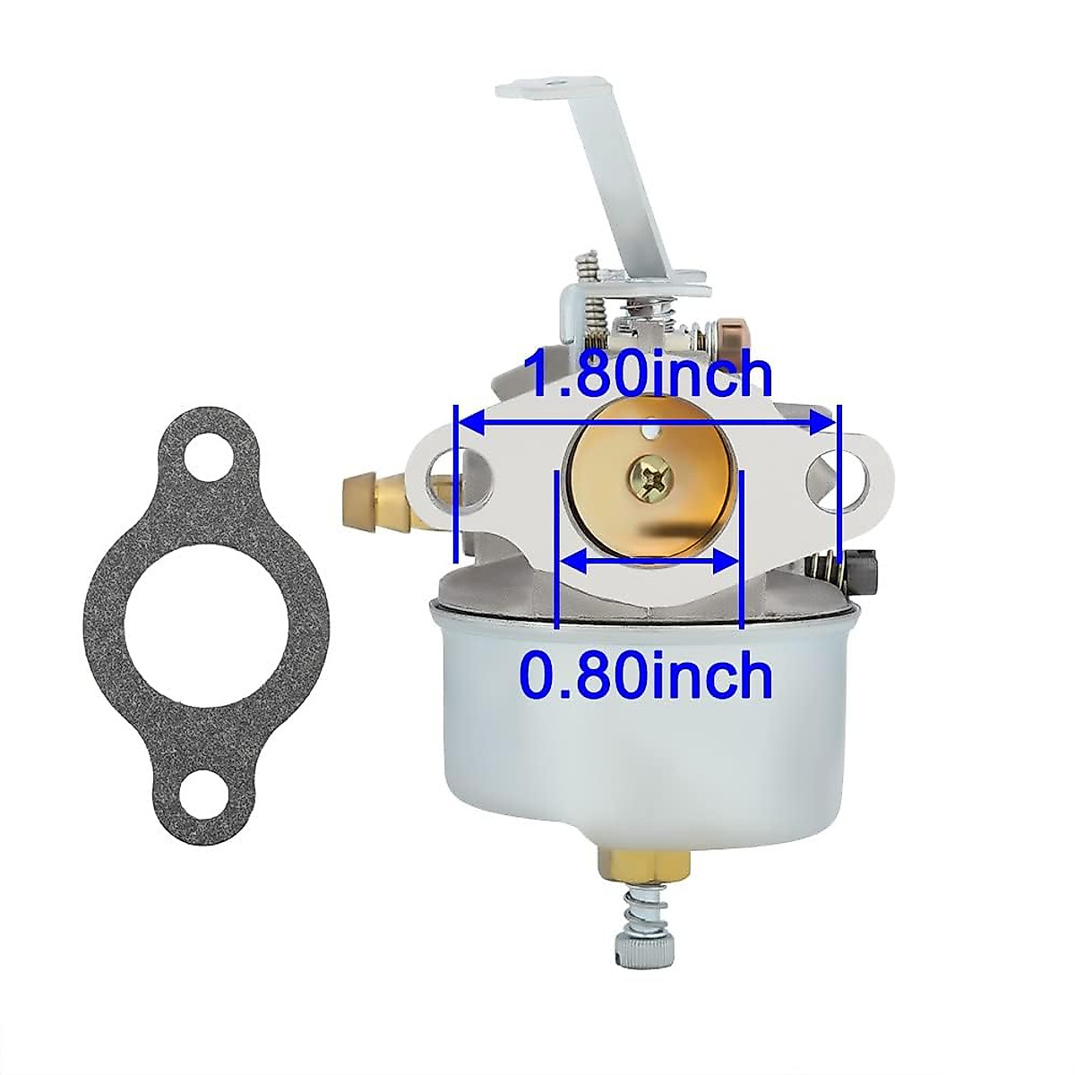 Savior 632272 Carburetor with Gasket for Tecumseh H30 H50 H60 HH60 632230 632631 631067 632235 631867 632019A 632019 631828 632076 631067A 5HP 6HP Carb Kit Troy-Bilt Hose Tiller Engine Parts