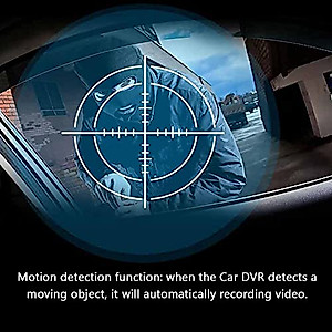 Mulcort Multi-Language Dual Lens Car Video Recorder Auto Dash Cam Car Camera Recorder Night Viewing Loop Recording DVR 170 Degree Wide Angle Car Camcorder