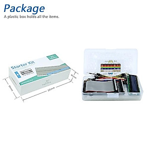 FREENOVE LCD 1602 Starter Kit for Raspberry Pi 5 4 B 3 B+ 400 Zero 2 W, 535-Page Detailed Tutorial, Python C Java Scratch Processing Code, 151 Items, 69 Projects (Raspberry Pi NOT Included)