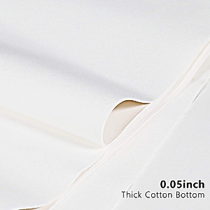 PU Fabric Leather by The Yard, Faux Synthetic Leather Material Sheets for Upholstery Crafts, DIY Sewings, Sofa, Handbag, Hair Bows Decorations (White, 1 Yard (54" x 36"))