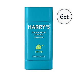 Harry's Deodorant & Antiperspirant - Odor & Sweat Control Antiperspirant for Men - Shiso (6 Count)