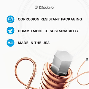 D'Addario Guitar Strings - Acoustic Guitar Strings - 80/20 Bronze - For 6 String Guitar - Deep, Bright, Projecting Tone - EJ10-3D - Extra Light, 10-47 - 3-Pack
