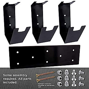 TCP Global Magnetic Paint Spray Gun Holder Stand, Holds 3 Gravity Feed, Siphon or Pressure Feed HVLP Guns - Attach to Spray Booth Wall, Paint Mix Room, Workstation Cabinet, Body Shop or Garage Wall