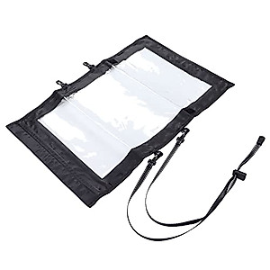 Kuuleyn Waterproof Map Case,Map Pouch,Transparent Map Storage Bag Waterproof Folding Storage Pouch for Outdoor Hiking Camping