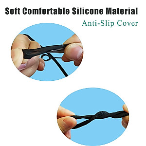 Luckvan Silicone Case for Google Pixel Buds Pro+Sport Anti-Lost Rope Replacement Ear Tips Pixel Buds Pro Earbuds, Black