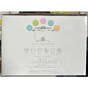 Audecook Hot Pot Electric, 2.5L Portable Nonstick Multicooker, Shabu-Shabu Pot, Travel Electric Skillet with Dual Power Temperature Control for Noodles/Soup/Egg/Steak/Oatmeal/Porridge(Black)