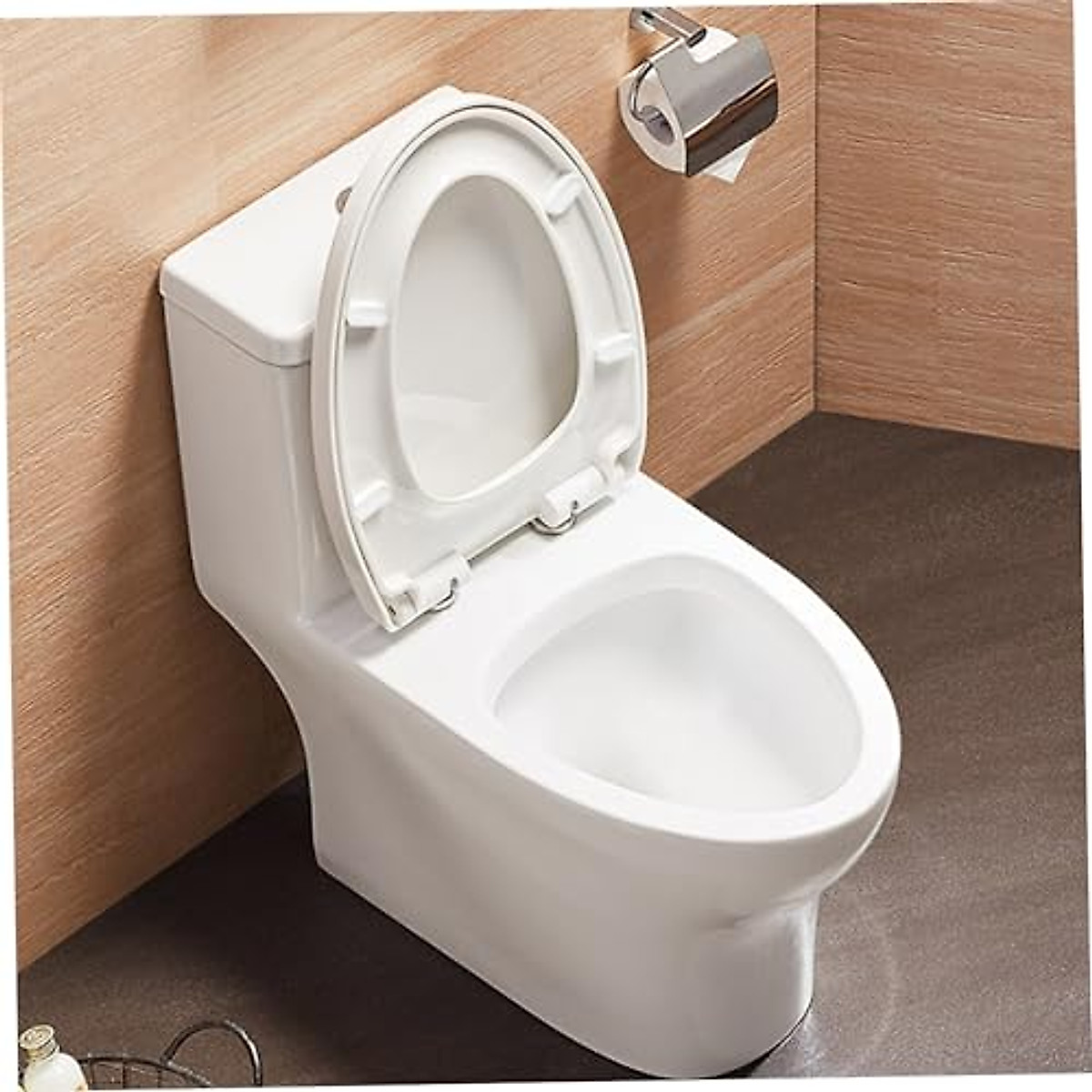 Veemoon 8pcs Toilet Seat Cover Bidet Toilet Seat Buffers Bumpers for Toilet Seat Toilet Seat Bumper for Bathroom Toilet Seat Bumper Replacement Kit Toilet Bumpers for Seat White Ldpe