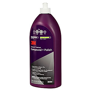 3M Perfect-It Gelcoat Compound + Polish 30344, 1 qt (32 fl oz/946 mL)