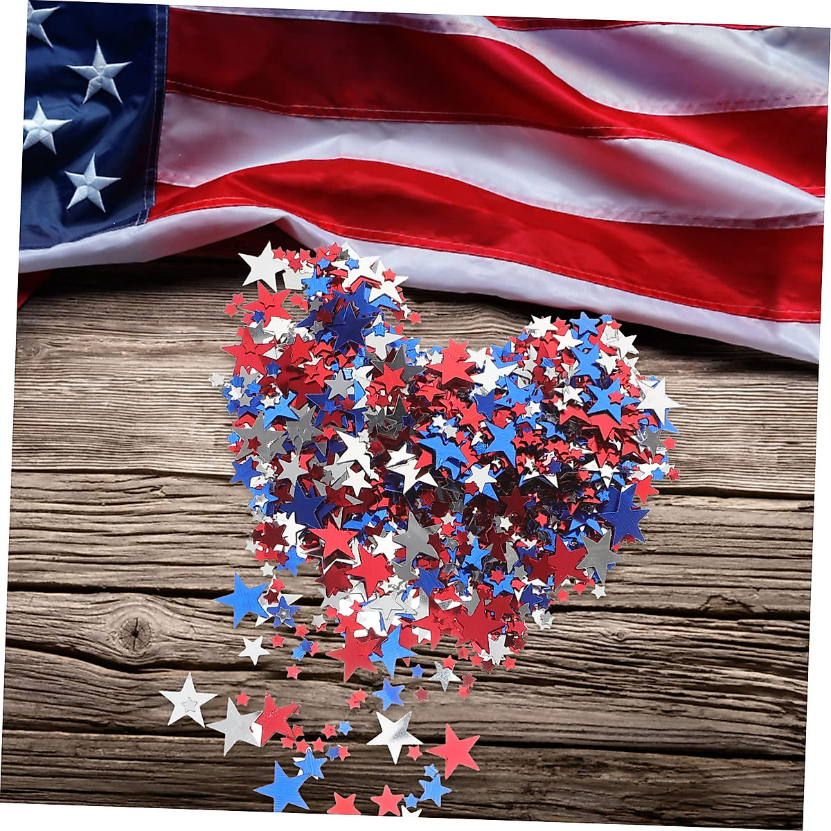 1 Independence Day Confetti Independence Day Party Confetti Plastic Confetti Table Scatter Confetti Glitter Confetti Decor Decorative Confetti Tabletop Decor Glitter Confetti