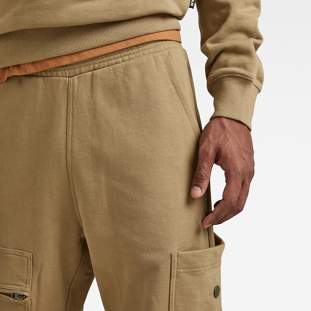 G-STAR RAW Mens Cargo Pocket Sweatpants Casual Pants, Berge, Large US