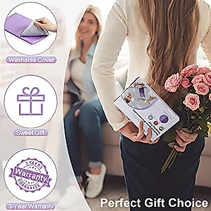 SuzziPad Heating Pad Microwavable for Pain Relief with Washable Cover, 7 x12" Reusable Heat Pad for Shoulder, Belly, Elbow, Knee, Moist Heat Pack for Cramps, Arthritis, Joint Pain, Sore Muscle