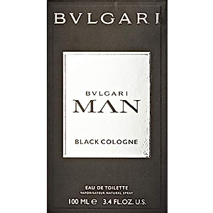 Bvlgari Man Cologne Eau de Toilette Spray, Black, 3.4 Ounce