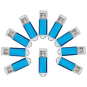 FEBNISCTE 16GB USB 3.0 Flash Drives Bulk Pack of 10 Blank USB Flash Drives Portable USB Drives