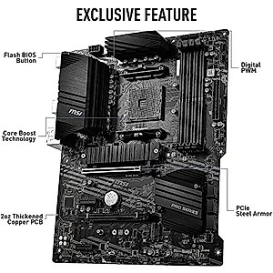 INLAND Performance 2TB NVMe PCIe Gen 4.0 M.2 2280 SSD + AMD Ryzen 5 5600X Desktop Processor 6-core Unlocked Bundle with MSI B550-A PRO AM4 DDR4 ATX Motherboard