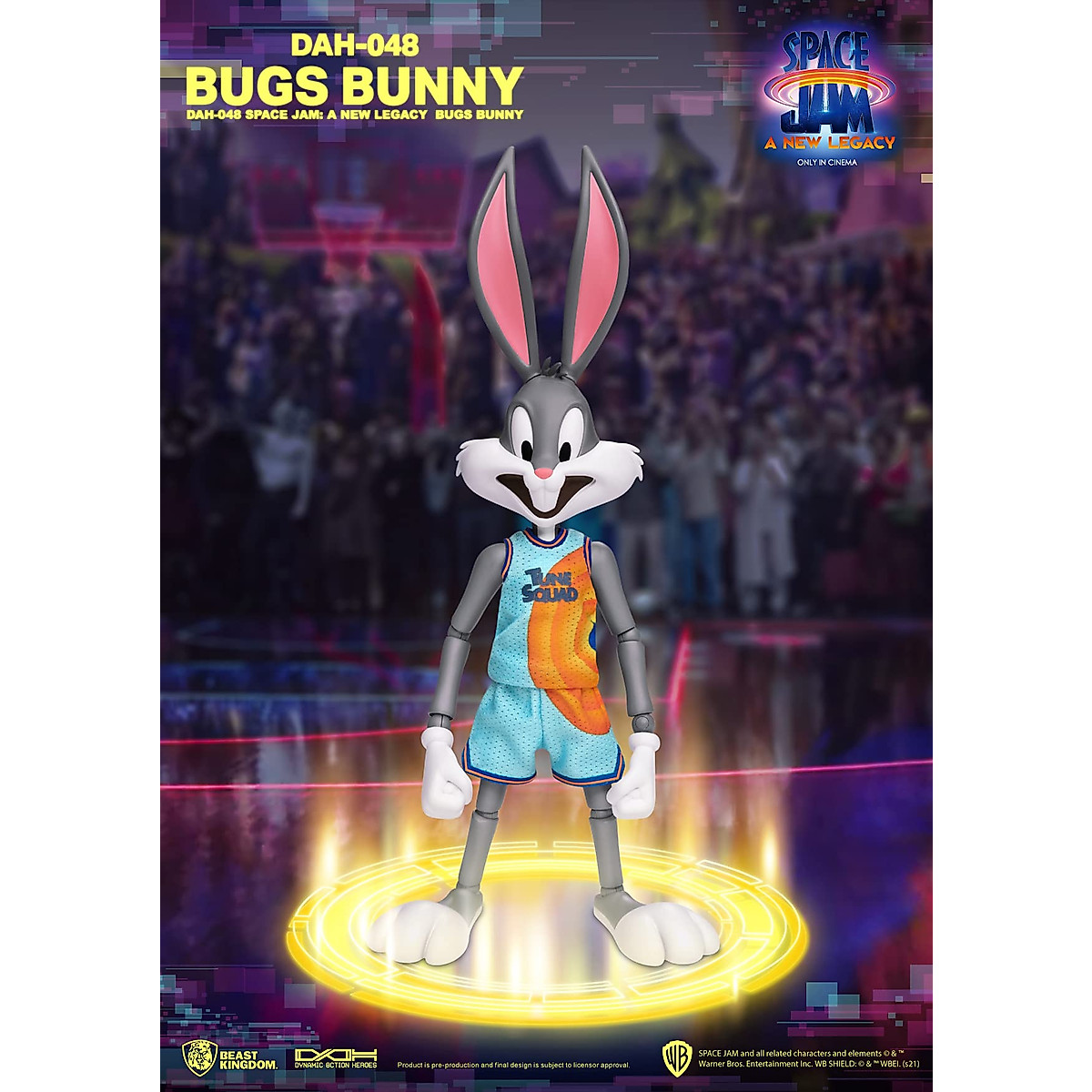 Beast Kingdom Space Jam: A New Legacy: Bugs Bunny DAH-048 Dynamic 8ction Heroes Action Figure,Multicolor