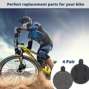Gueiddi 4 Pairs of Bicycle disc Brake Pads for Mountain Bikes and Electric Scooters for Bengal Mechanical Helix DB280 DB350 DB450 DB550 MB700 MB700T PH02