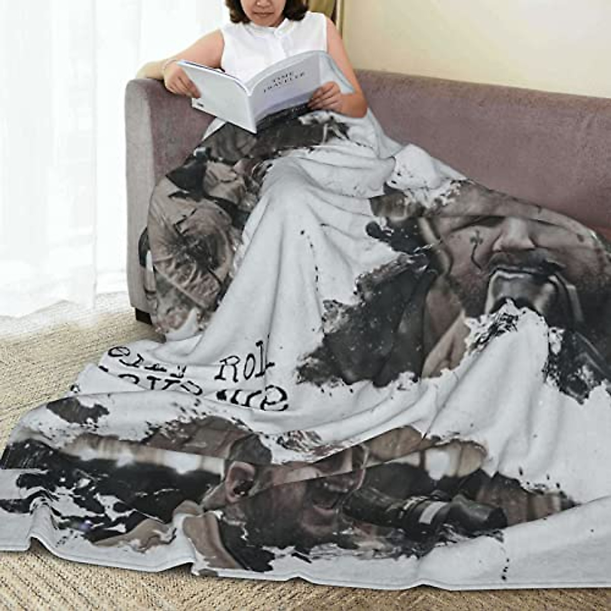 Jelly Music and Roll Flannel Blanket Ultra Soft Micro Fleece Throw Blankets Merchandise Warm Lightweight Bedding for Sofa Couch Chair All Season 80"x60"