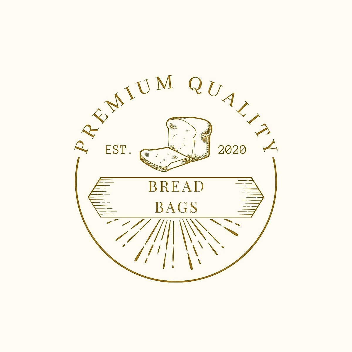 WiseOwell Bread Bags for Homemade Bread with Ties (Farmhouse Large)