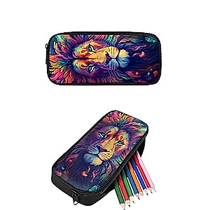 Lion King School Backpacks for Kids Teens, 3-in-1 School Bag Bookbags Set with Lunch Bag Pencil Case