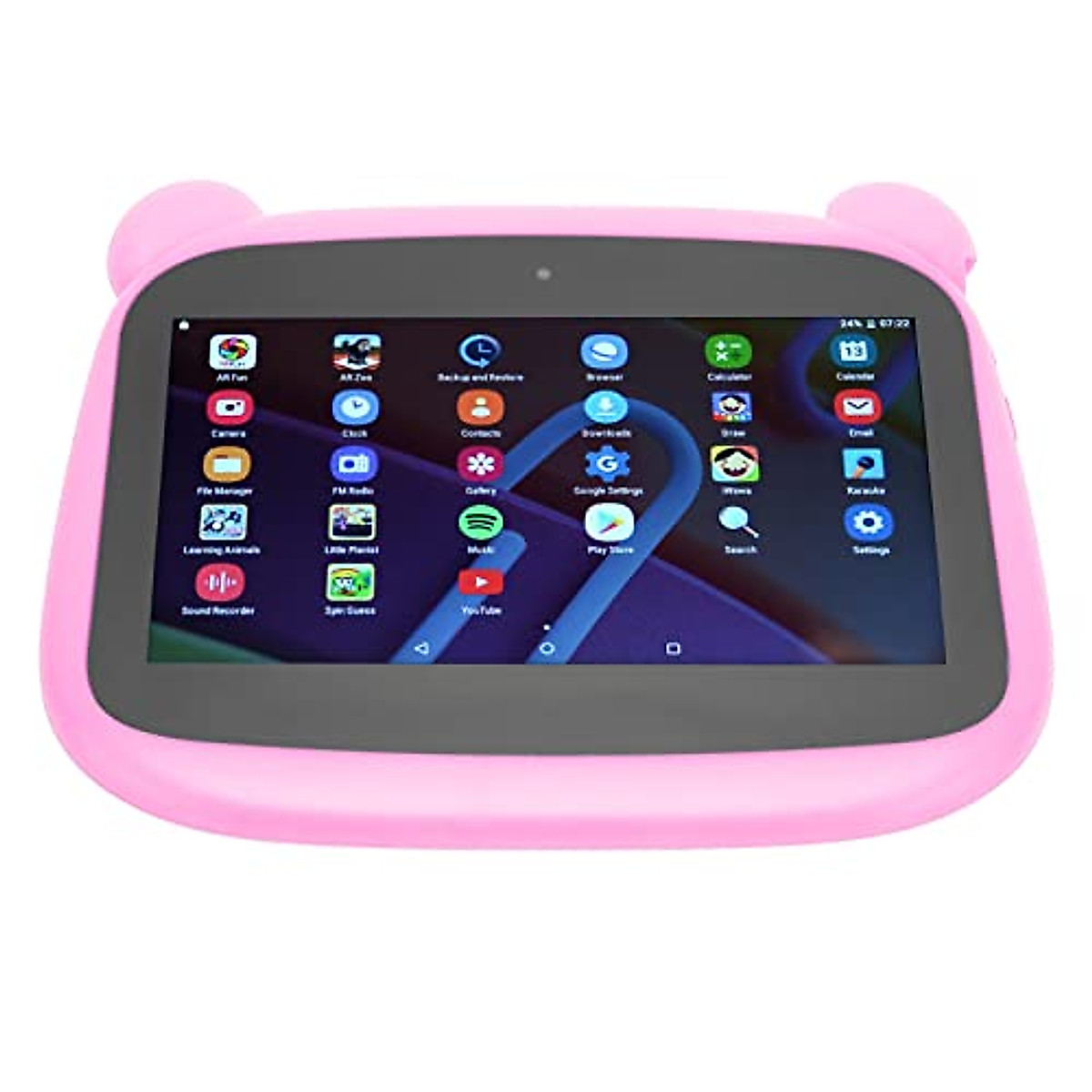 Kids Tablet, 5000mAh 7 Inch Screen Dual Camera US Plug 100240V HD Tablet for Ebook (US Plug)