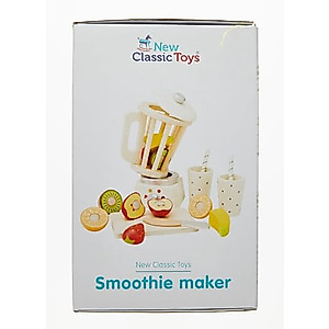 New Classic Toys Wooden Smoothie Set - Pretend Play Toy for Kids Cooking Simulation Educational Toys and Color Perception Toy for Preschool Age Toddlers Boys Girls