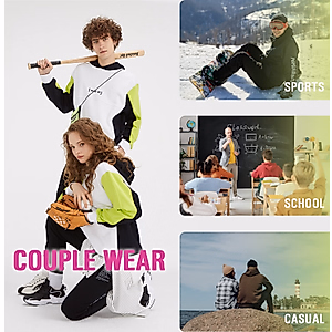 Niceif Mens Hoodies Pullover Long Sleeve Casual Hoodie for Men Hooded Fleece Sweatershirt, Beige Black S