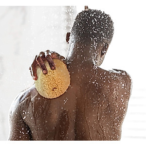 Real Sea Sponge for Men - Extra Large 6"-7", Totally Natural, Kind on Skin for an Invigorating Shower, Supplied in Breathable Mesh Bag. Great for The Gym, Grooming, Bath & Body Gift by Constantia Man