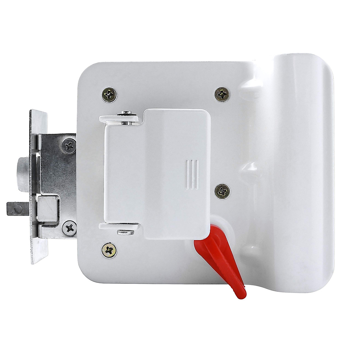 RV Travel Trailer Entry Door Lock Polar White Paddle Deadbolt
