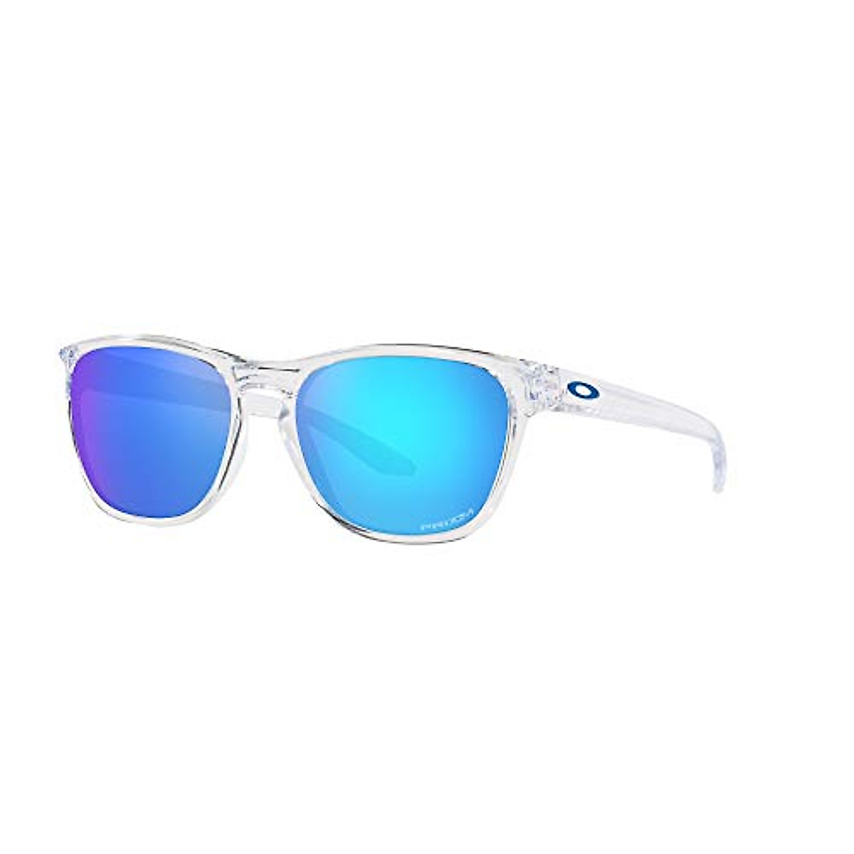 Oakley Men's Oo9479 Manorburn Square Sunglasses, Polished Clear/Prizm Sapphire, 56 mm