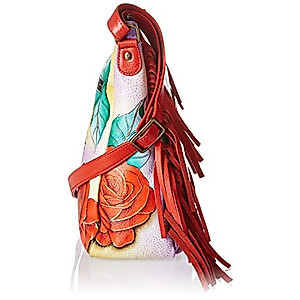 Anna by Anuschka Large Hobo Shoulder Bag, Romantic Rose