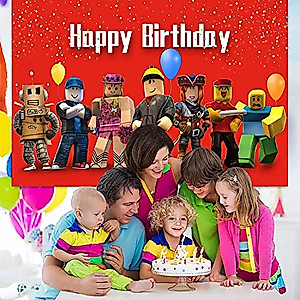 Robot Themed Birthday Party Supplies Vinyl Robot Backdrop Photography Tapestry Perfect Party Decoration for Boys and Girls 5x3ft