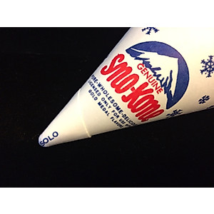 MC Distributors - Gold Medal 100 Retro 6oz Snow Cone Cups - Wax Coated (Genuine "Sno-Kone") (100 Pack)