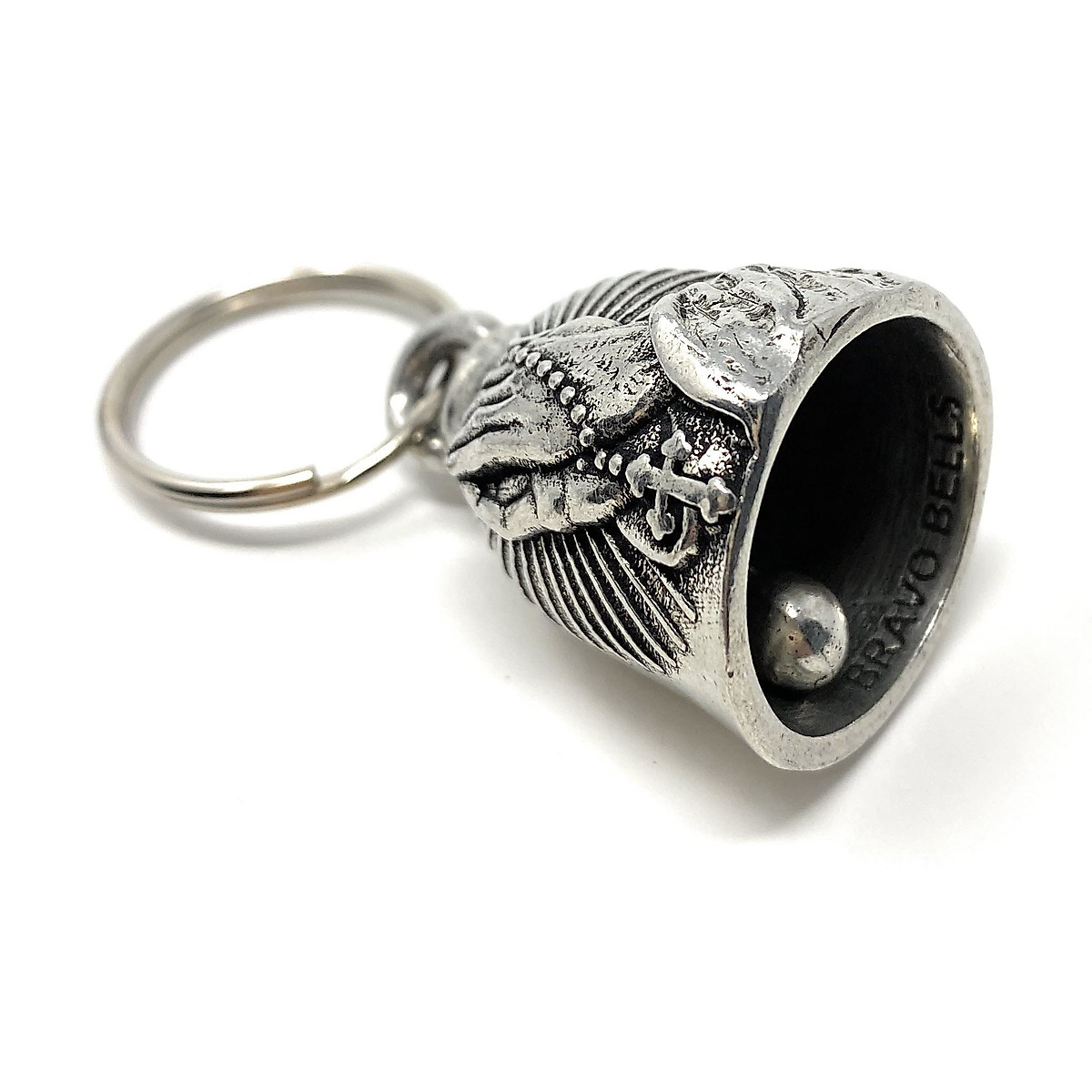 Bravo Bells Pray Hands Bell - Biker Bell Accessory or Key Chain for Good Luck on The Road