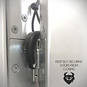 Militaur First Responder Door Stop. Stops Doors from Closing. Orange is Glow in The Dark. Police & EMS Door Jam. Firefighter Tools Door Wedge. Door Pinch Guard. Molle & PALS Compatible. (Pack of 2)