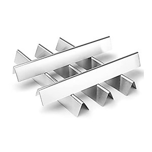 GRISUN 17.5 inch Heavy Duty 7620 Flavorizer Bars - Fits for Weber Genesis E-310, E-330, 304 Stainless Steel Heat Plates Deflectors for Genesis E320 S310 S320 S330 with Front Control Knobs Gas Grill