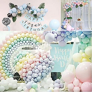 Balloon Arch Garland Decorating Strip Kit, 2 Rolls 16 Feet Balloon Strip, 2 Rolls Balloon Glue Point Dots Stickers for Wedding Party Balloon Decorations