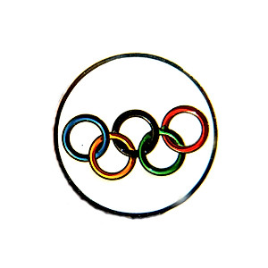 Putter Mounted Divot Tool and Ball Marker - Olympic Rings