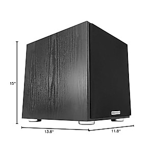 Rockville Rock Shaker 8" Inch Black 400w Powered Home Theater Subwoofer Sub