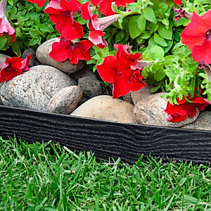 EasyFlex 2.5" Tall Wall No-Dig Landscape Edging Kit - 100 Foot, Black
