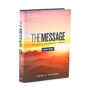 The Message Large Print (Hardcover): The Bible in Contemporary Language