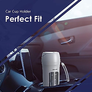 GREECHO Portable Blender, One-handed Drinking Mini Blender for Shakes and Smoothies, 12 oz Personal Blender with Rechargeable USB, Made with BPA-Free Material Juicer, Matte White