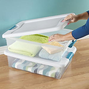 Sterilite Latching Storage Boxes Bundle (32 Qt, 6-Pack) and (15 Qt, 12-Pack)