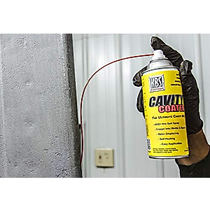 KBS Coatings 75101 Cavity Coater and Wand, 16 fl oz., Yellow