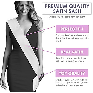 Going Away, Graduation, Retirement Sash - Premium GRADE SATIN I’m Outta Here! Satin Sash in Black - Divorce Party Supplies & Decorations Sash(Outta Here) Blk