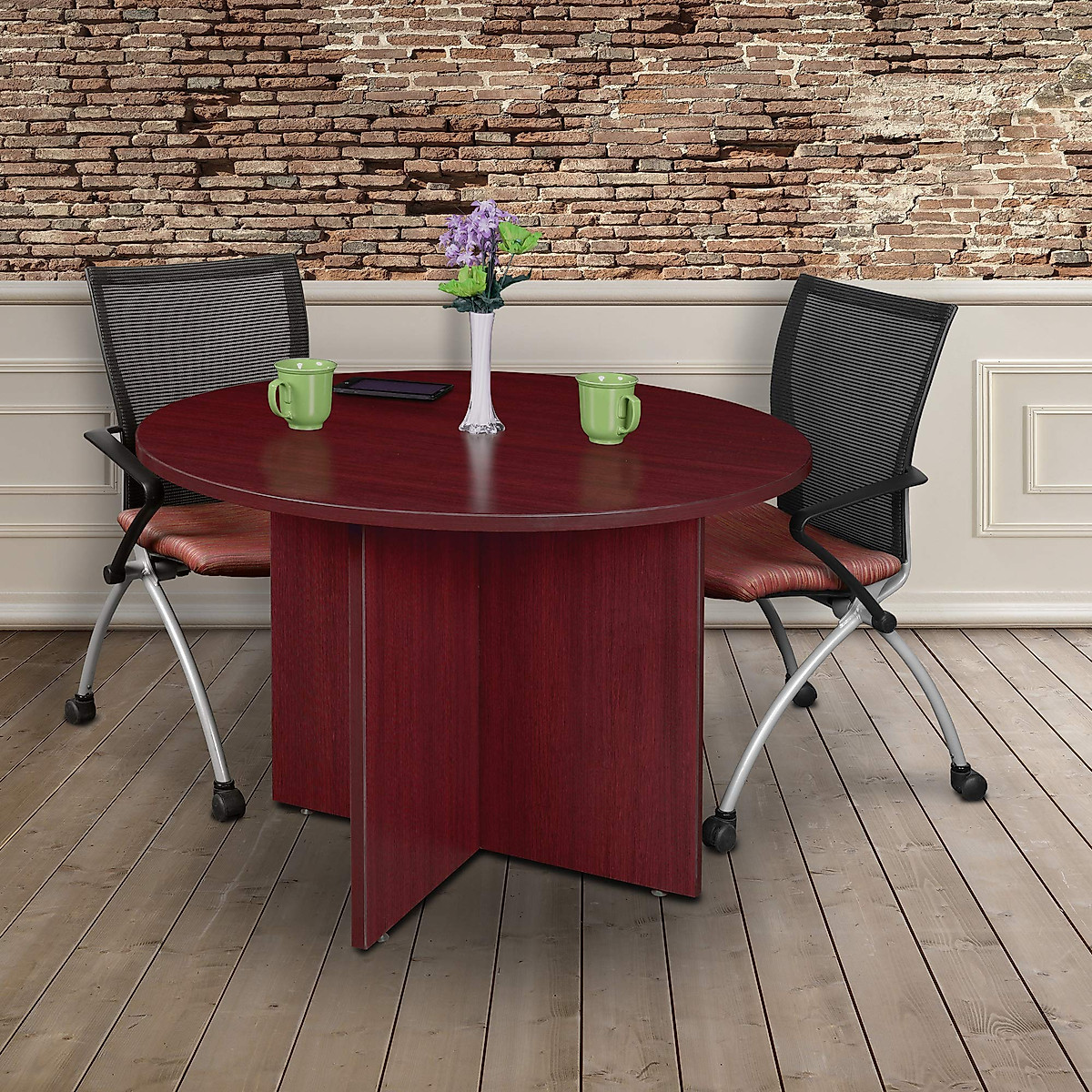 Regency Conference Table Legacy Round, 42-inch, Mahogany